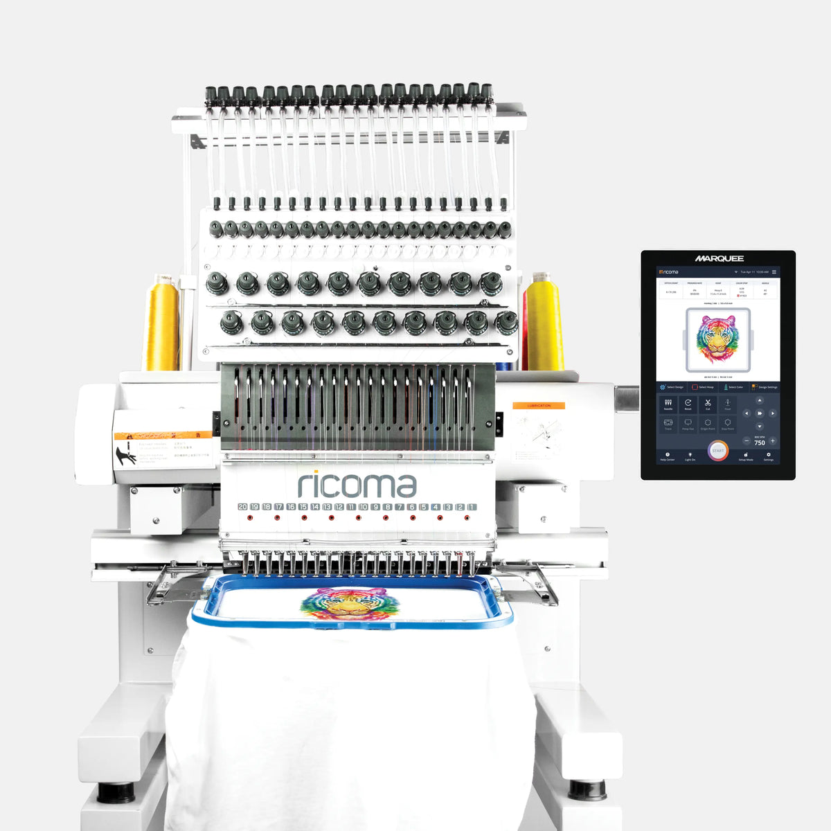 Marquee 20-Needle Commercial Embroidery Machine – High Performance ...